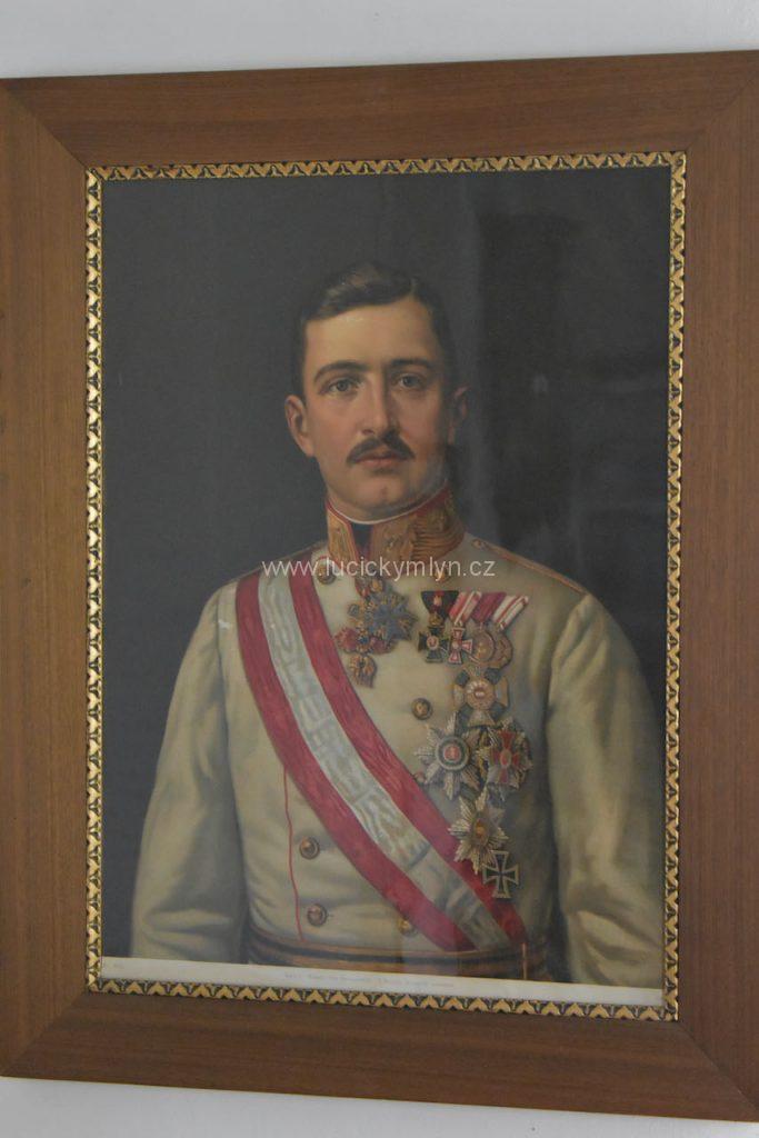 Karel I. Habsburský, poslední císař rakouský na oficiálním dobovém ...